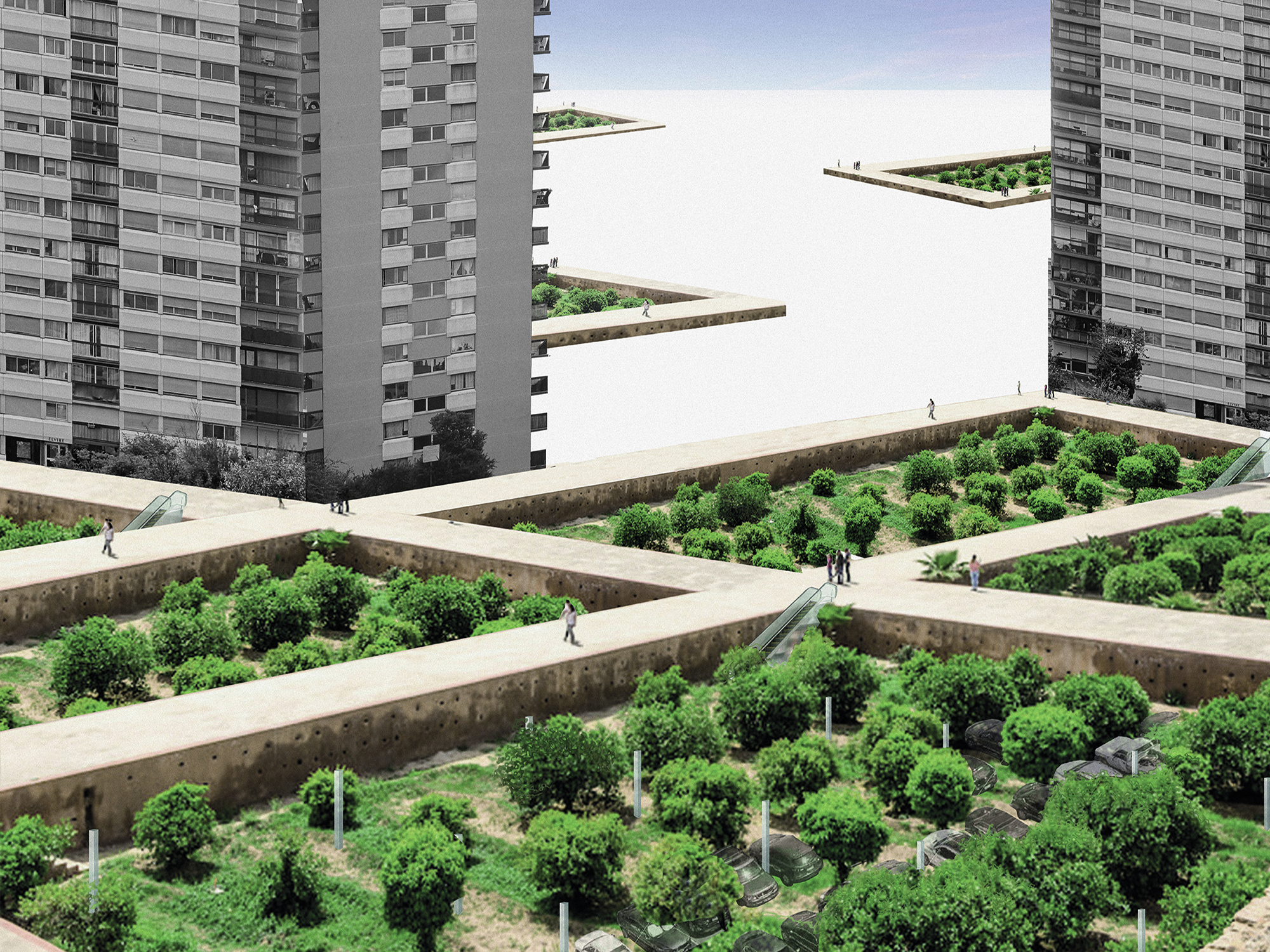 Ensa Paris-Est — Du plateau aux terrasses — Transformer la dalle des Larris à Fontenay-sous-Bois