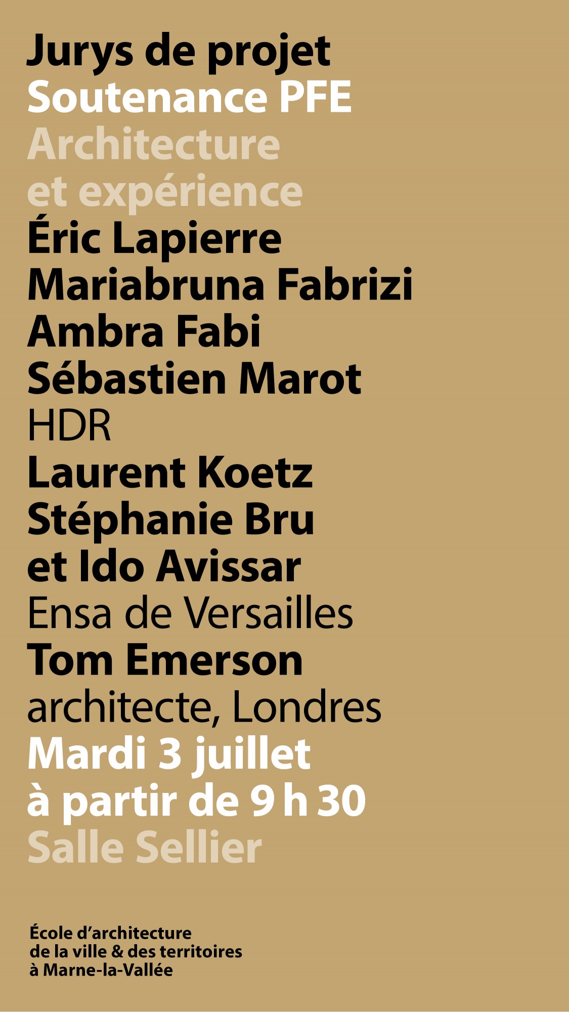 Ensa Paris-Est — PFE Architecture et expérience